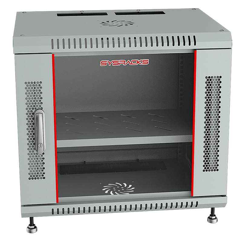 12U 24 inch rack (24″x24″x24,5″) Wall Mount 19″ Enclosure SYSRACKS SRW ...