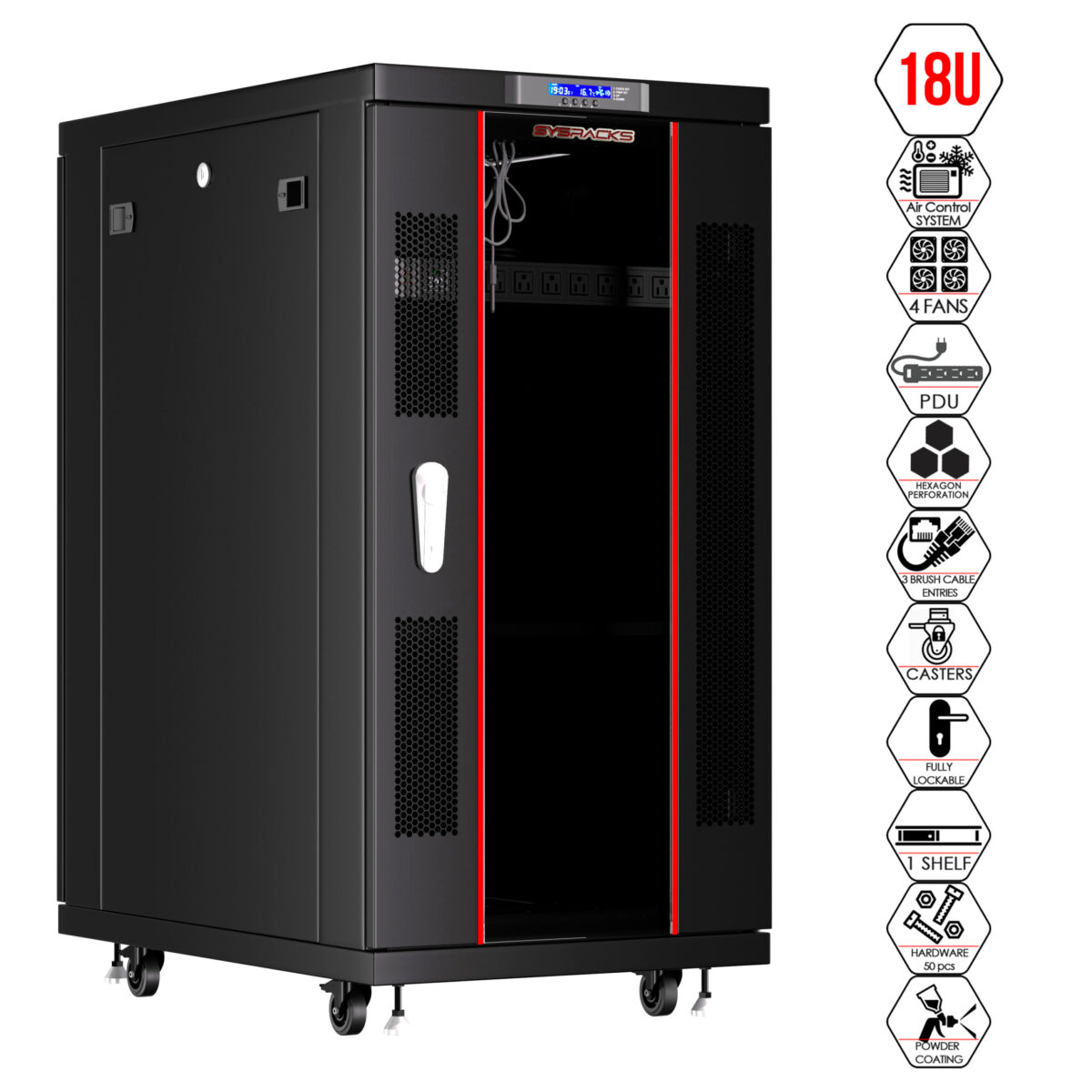 SRF 800 Floor-Standing Server Cabinets — Sysracks