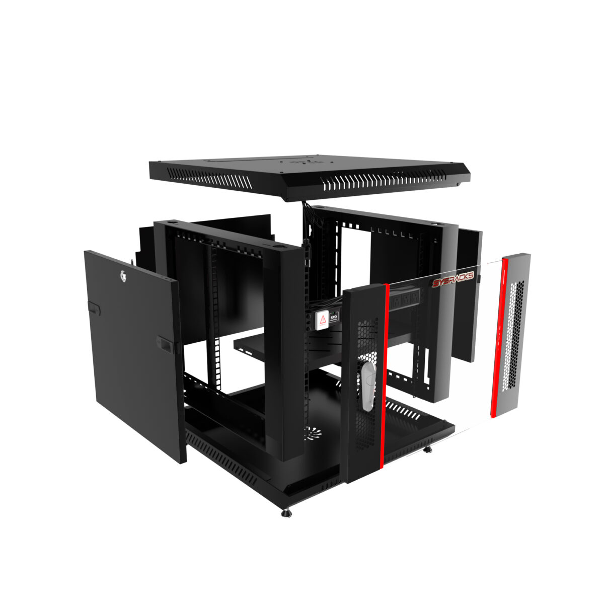 Armario de Rack de Pared 6U 18" Profundidad 19" SRW 6.450 | SysRacks