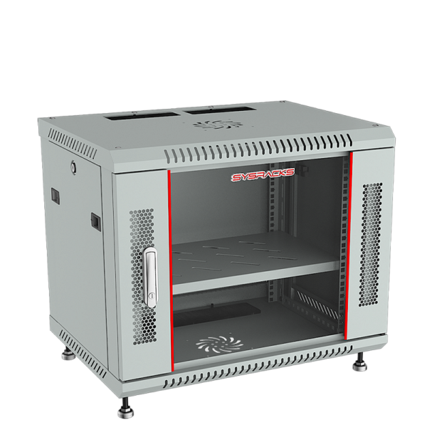 9U 24 inch rack (24″x24″x19″) Wall Mount 19″ Enclosure SYSRACKS SRW 9. ...