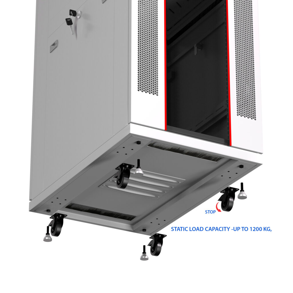 32U 35” Depth (24″x35″x66″) 19″ IT & Telecom Cabinet SYSRACKS SRF 32.6. ...