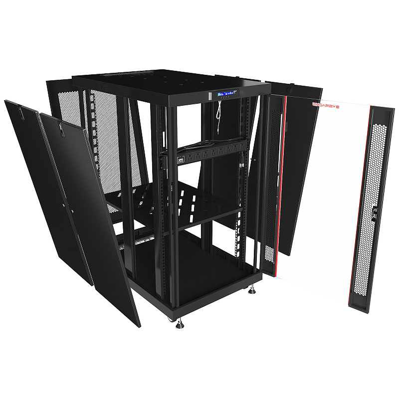 18U 35″ Depth PORTABLE UNDER DESK 19″ Enclosure SYSRACKS PR 18.900 to ...
