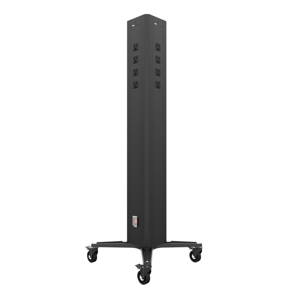Charging Tower for Multiple Devices — USB-C & Power Outlet Station