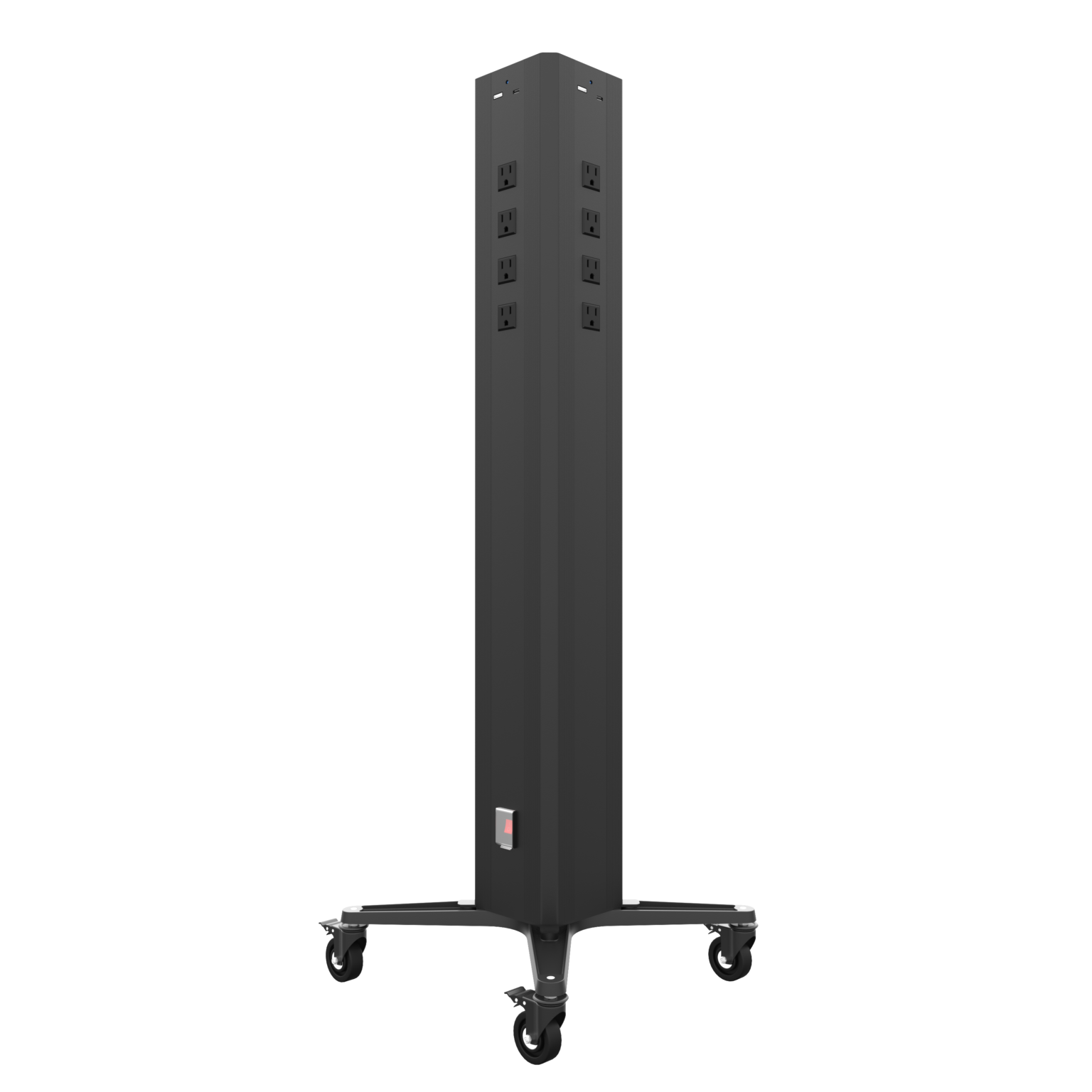 Charging Tower for Multiple Devices — USB-C & Power Outlet Station