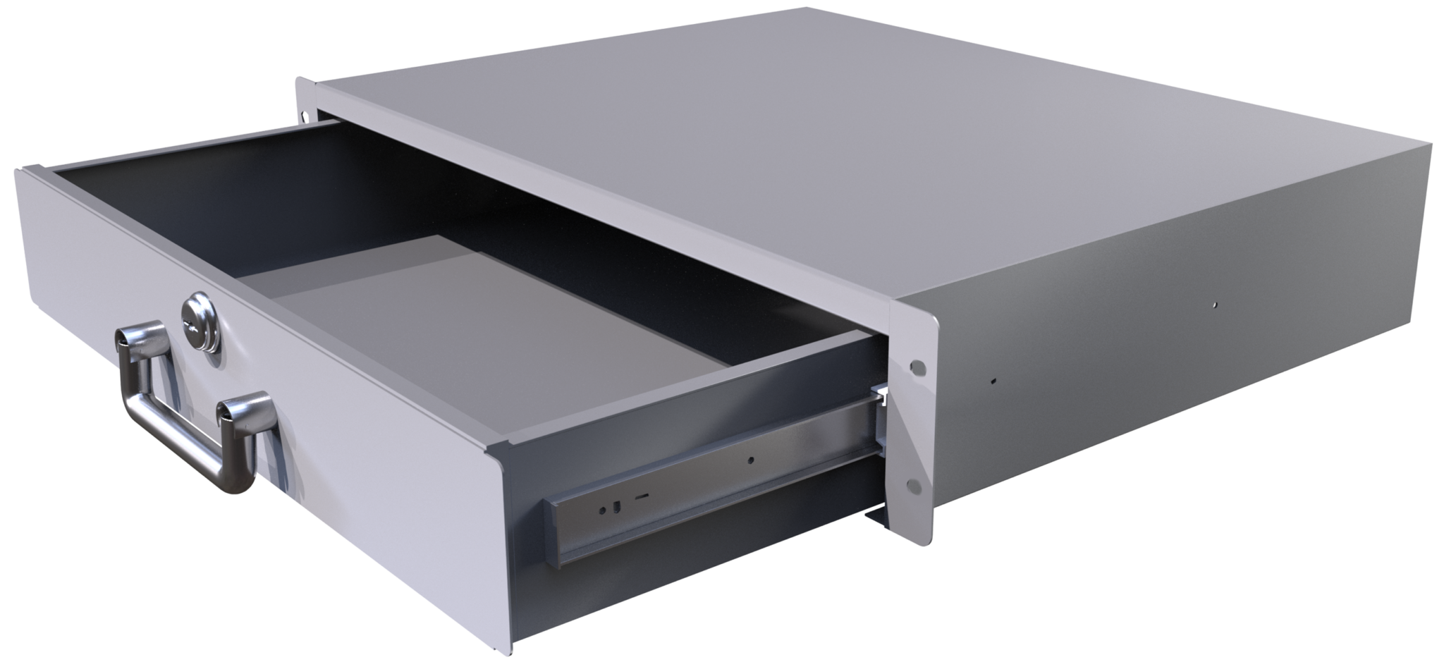 Server 2RU Rack Drawer, grey – Sysracks' DRW Series