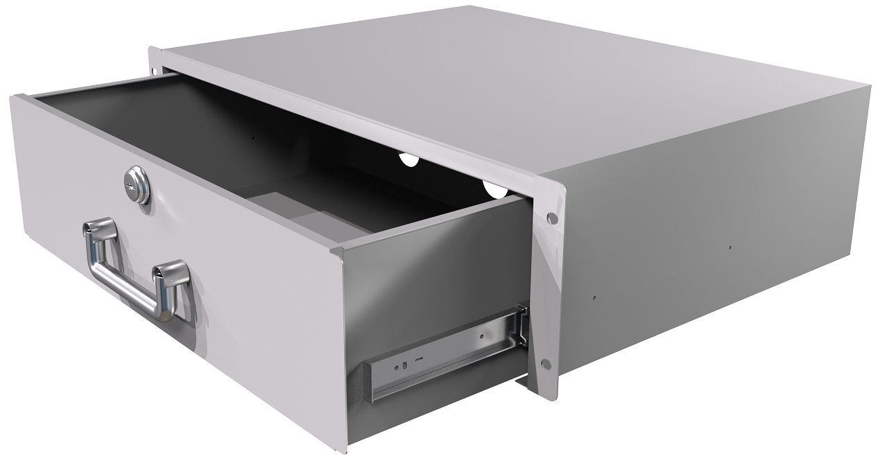 3U Rack Drawer for Server, Grey, DRW Series — Sysracks