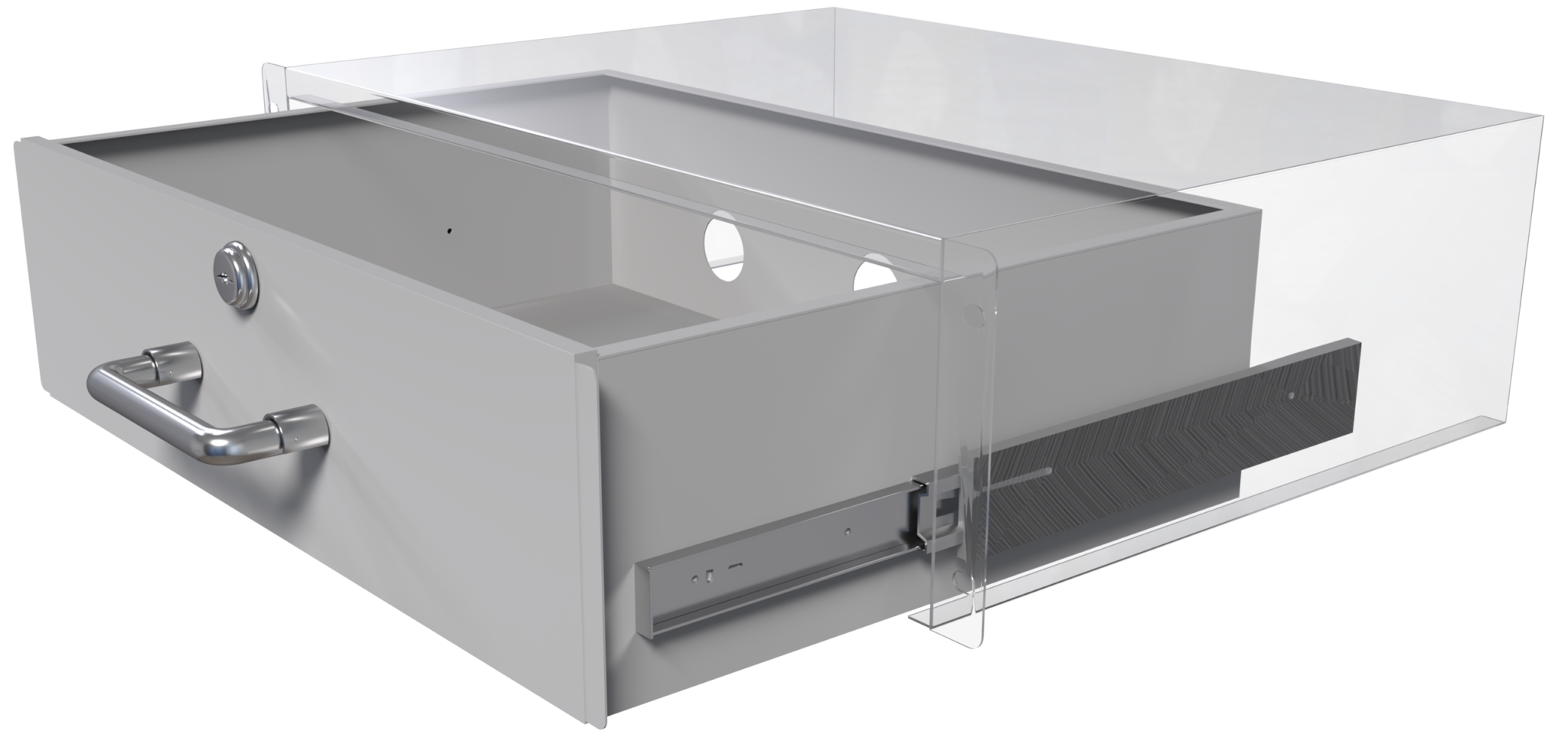 3U Rack Drawer for Server, Grey, DRW Series — Sysracks
