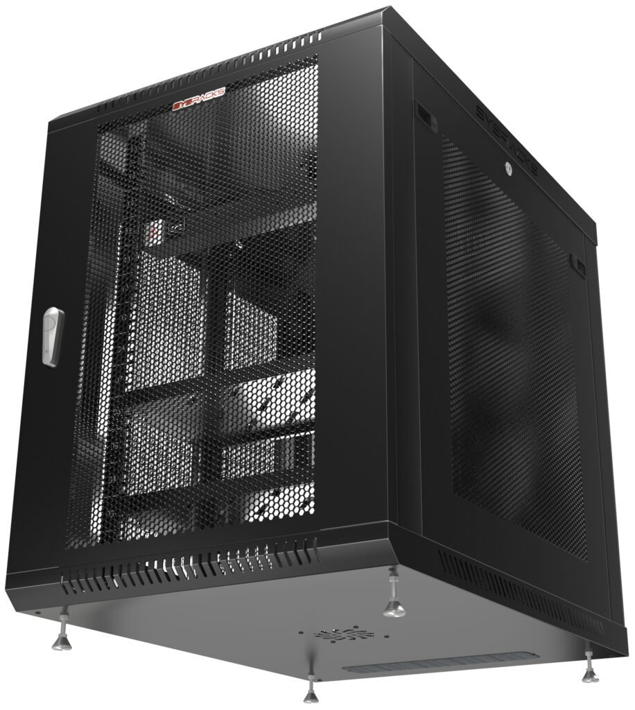 15U 35" Deep Mesh Server Rack for Under Desk Use — Sysracks