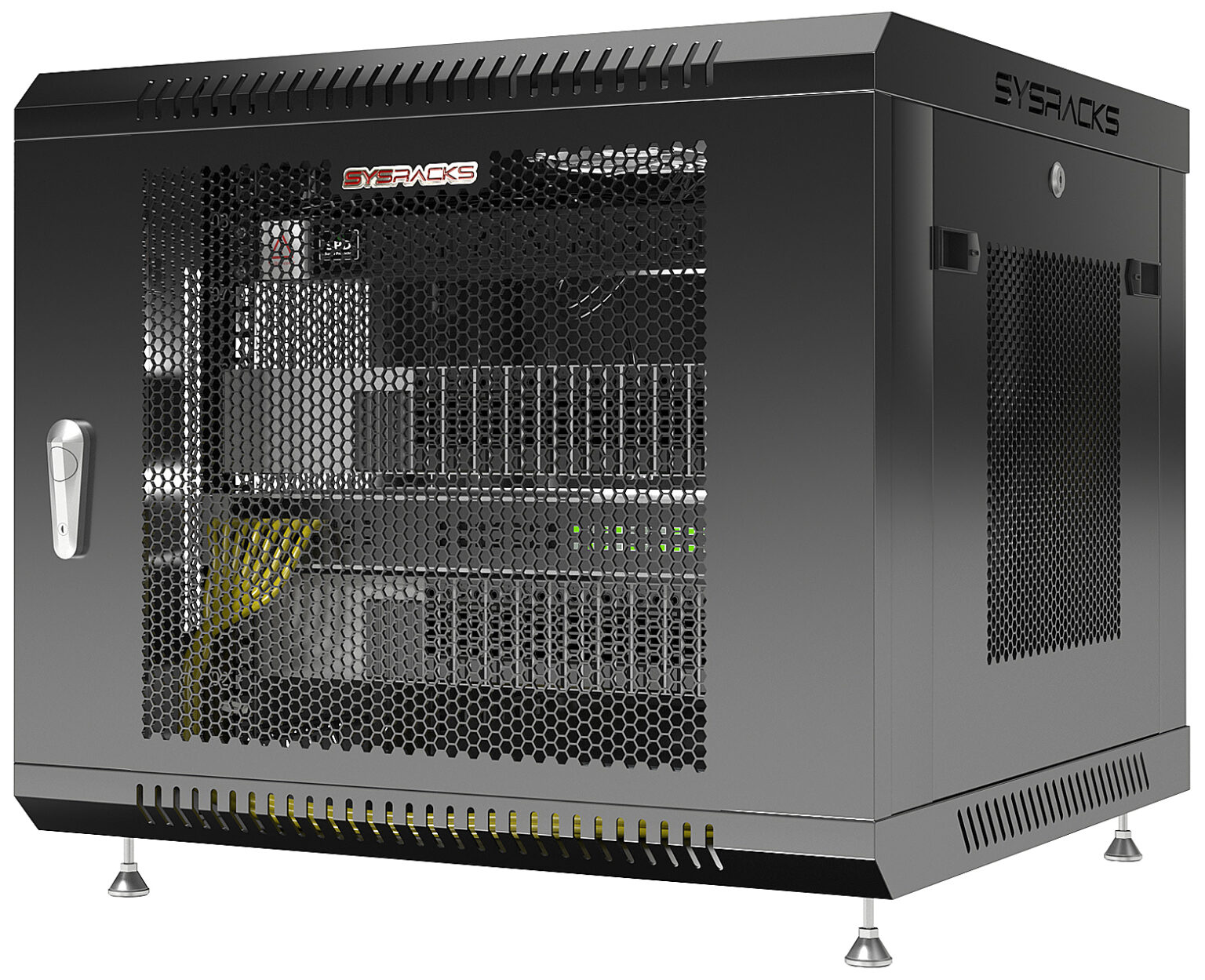 9U 24 inch rack 19″ MESH Enclosure SRW 9.600M to buy | Sysracks