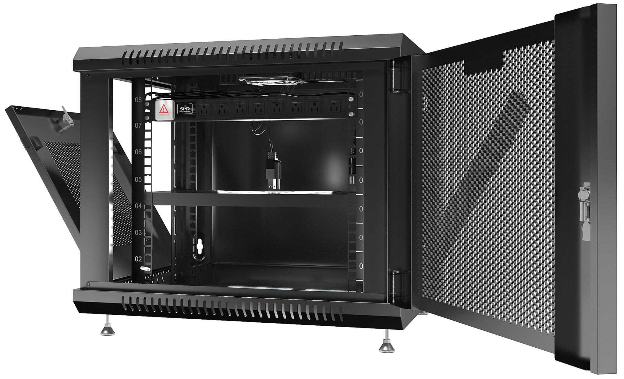 9U 24 inch rack 19″ MESH Enclosure SRW 9.600M to buy | Sysracks